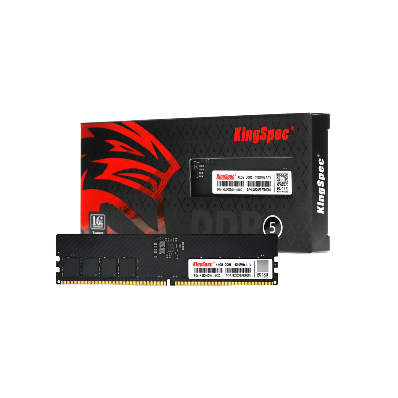 Memoria Ram KingSpec DDR5 16GB 5200 MHz – Batek